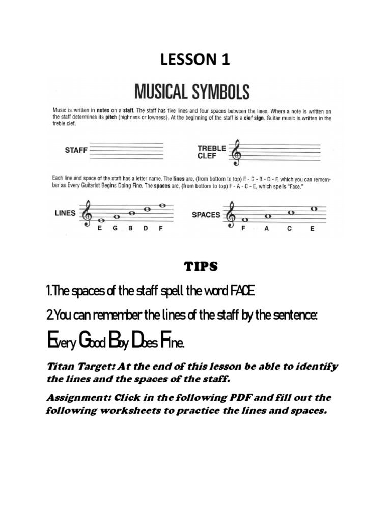 Musical Symbols 1 | PDF