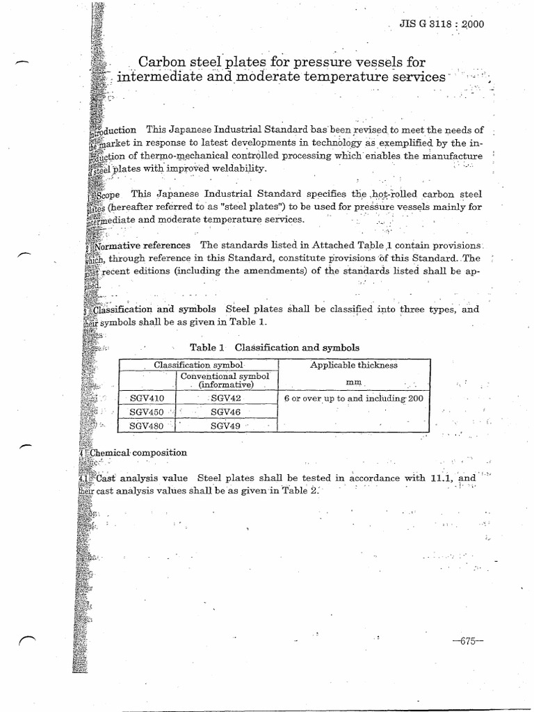 Jis G3118 2000 | PDF