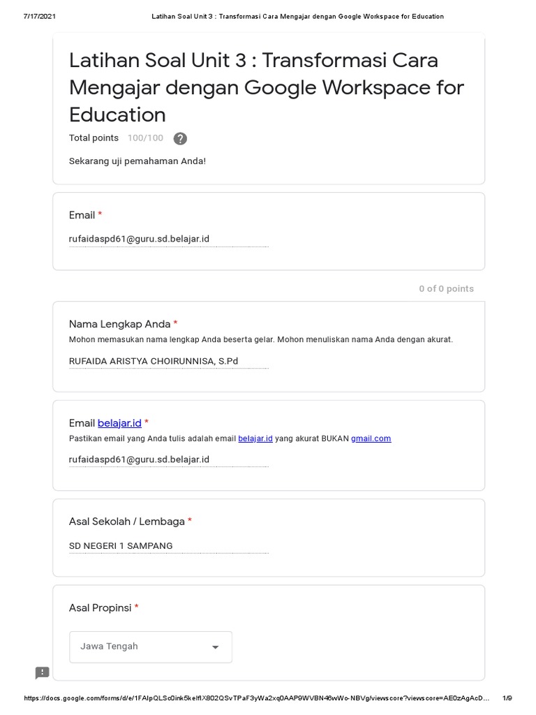 Transformasi Mengajar dengan Google Workspace | PDF | Karier & Perkembangan