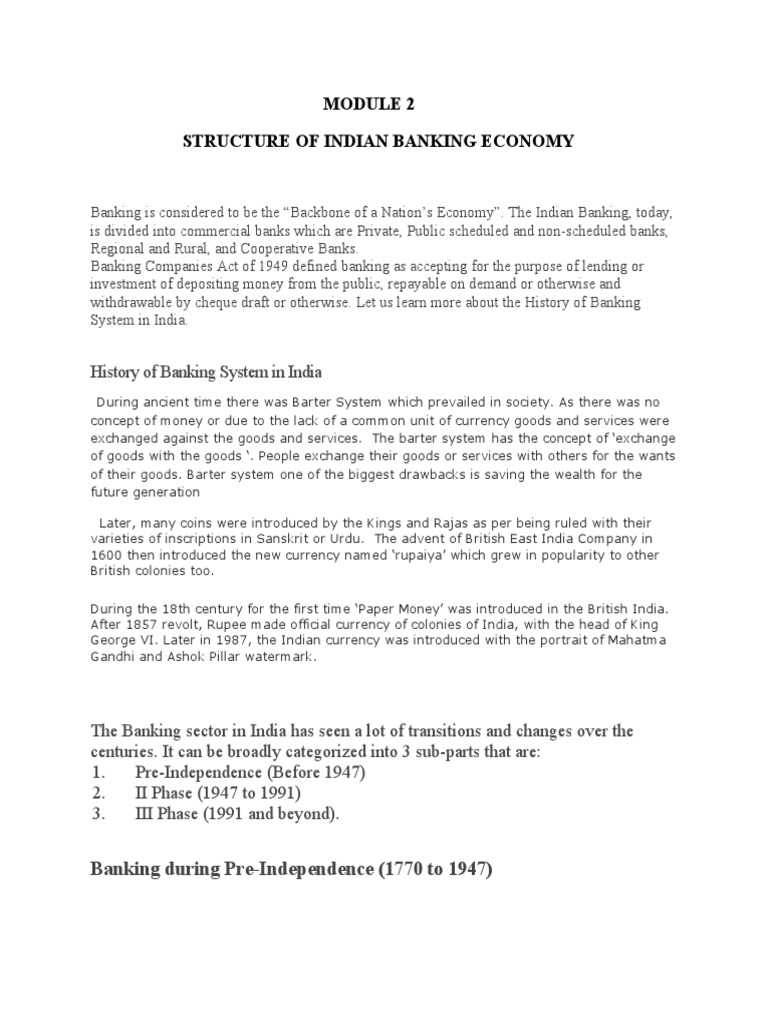 The Evolution of Banking in India: Exploring the Transition from ...