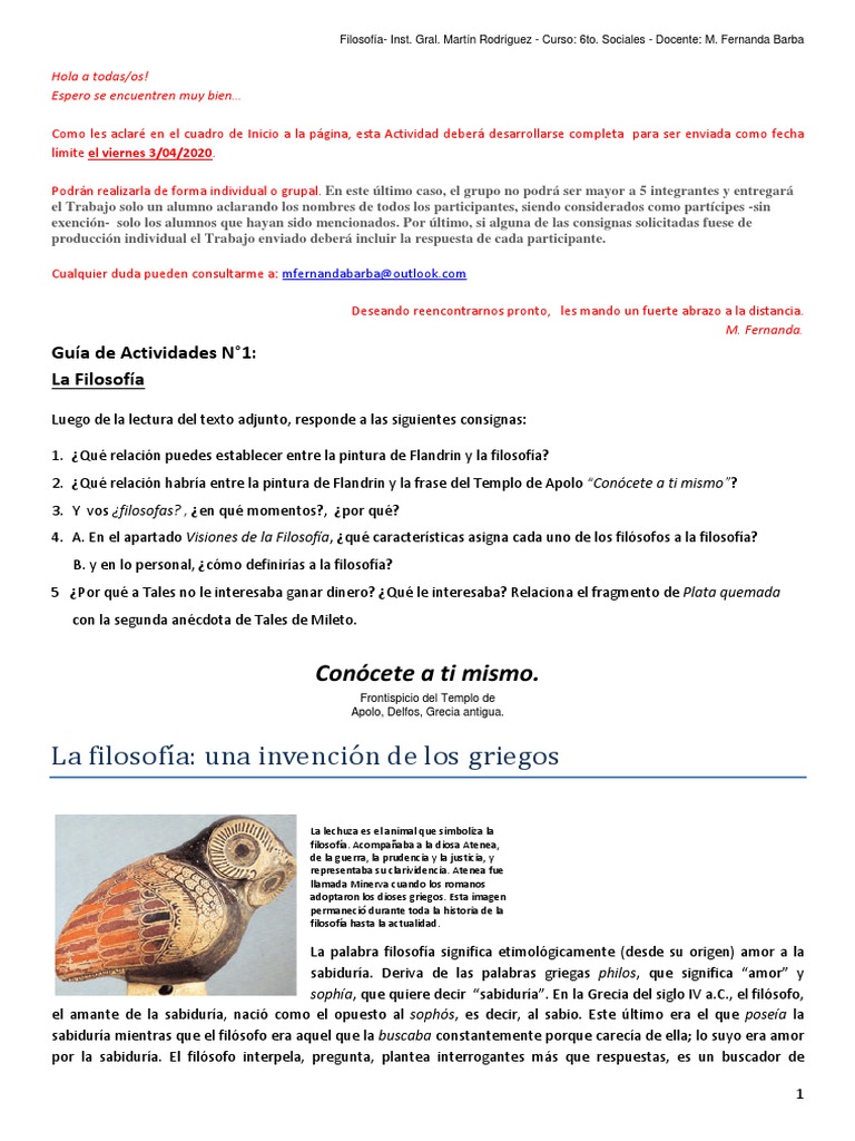 Filosofía: Amor a la Sabiduría Griega | PDF | Platón | Aristóteles