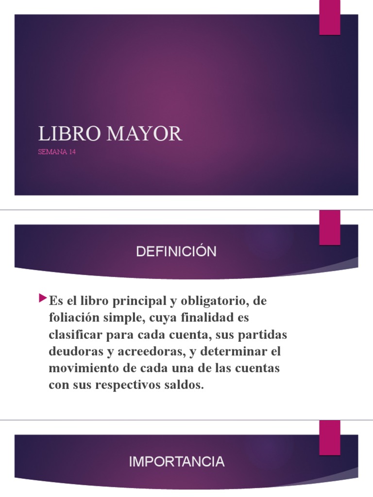 Guía Completa del Libro Mayor Contable | PDF | Contabilidad | Economias