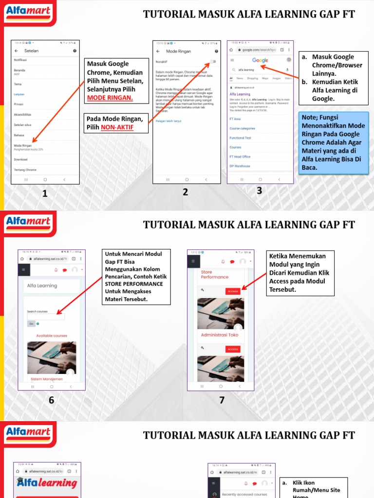 Tutorial Alfa Learning Gap FT | PDF