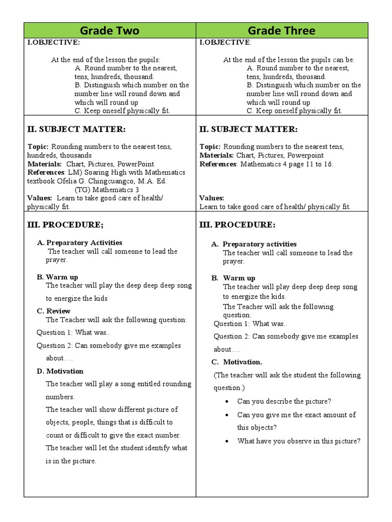 MULTIGRADE - LESSON - PLANS - FOR - GRADES - 3 and 4 | PDF | Teachers ...