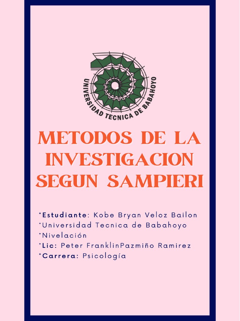 Metodos de Investigacion Según Sampieri | PDF