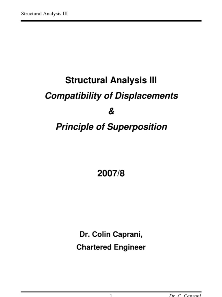 Compatibility and Superposition | PDF | Structural Analysis | Classical ...