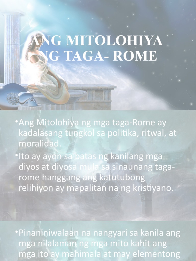 Panitikan NG ROME | PDF