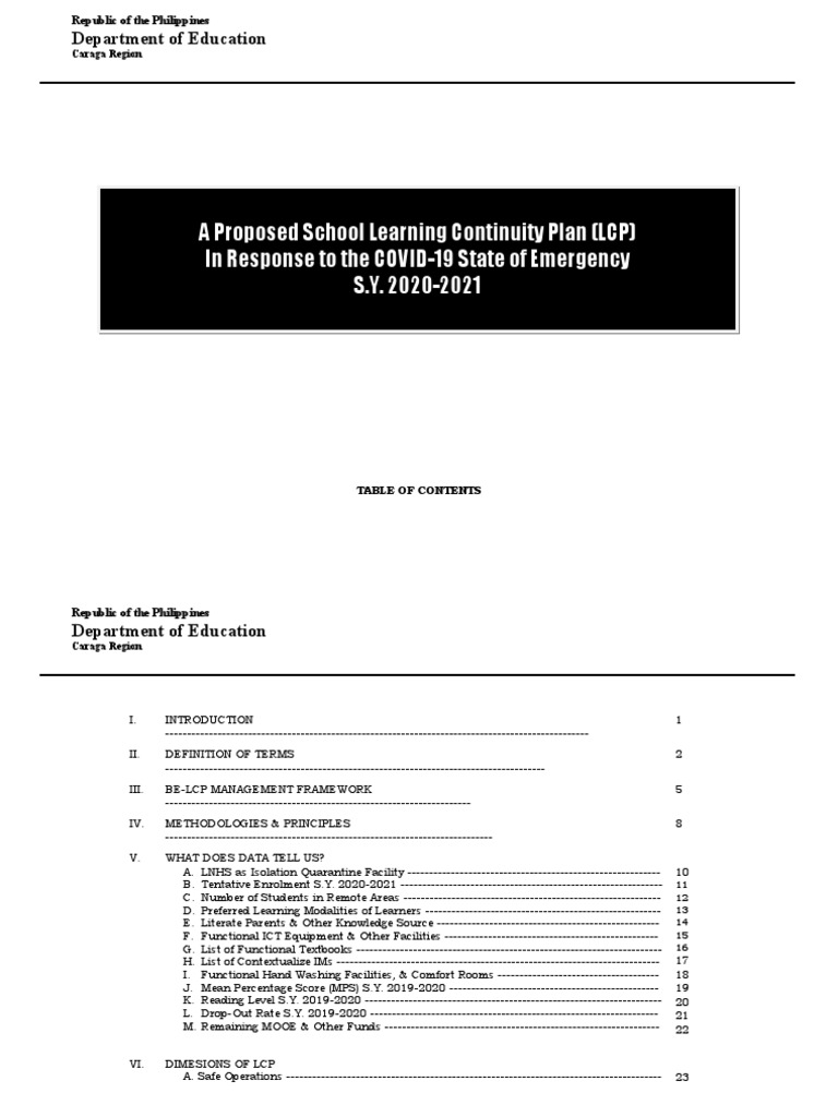 LCP-LNHS Example | PDF | Educational Technology | Distance Education