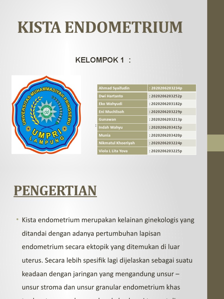Kista Endometrium | PDF