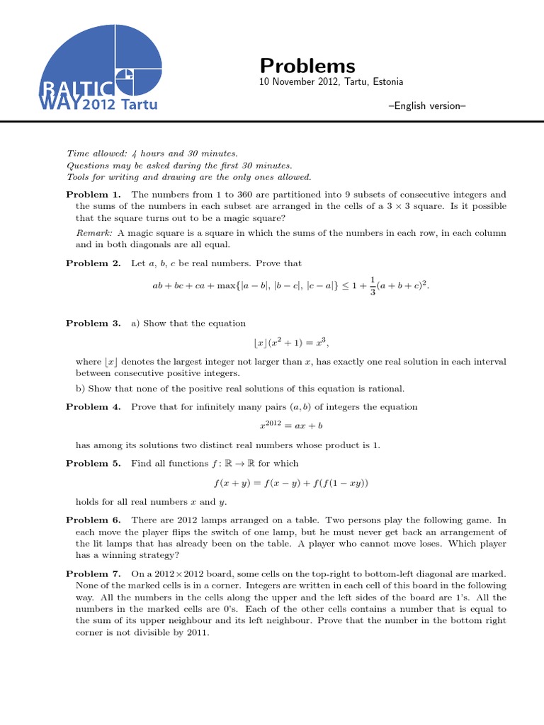 Problems | PDF | Euclidean Plane Geometry | Triangle