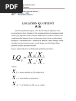 Rumus dan Analisis Location Quotient | PDF
