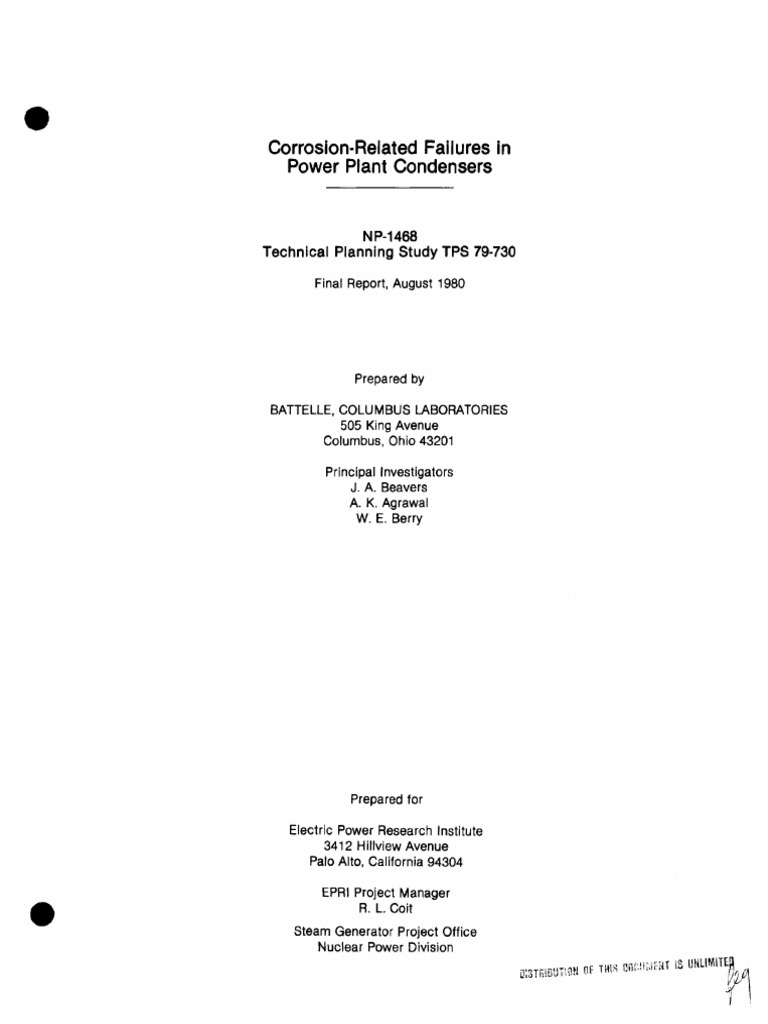 Condenser Tube Failure General | PDF | Corrosion | Stainless Steel