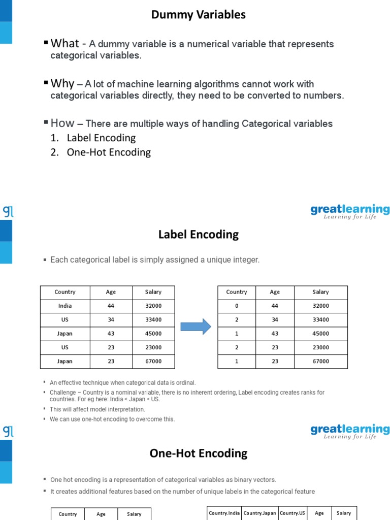 Understanding Dummy Variables for Machine Learning | PDF | Categorical ...