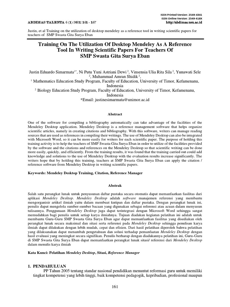 Mendeley Training for Teachers 2021 | PDF | Software | Application Software