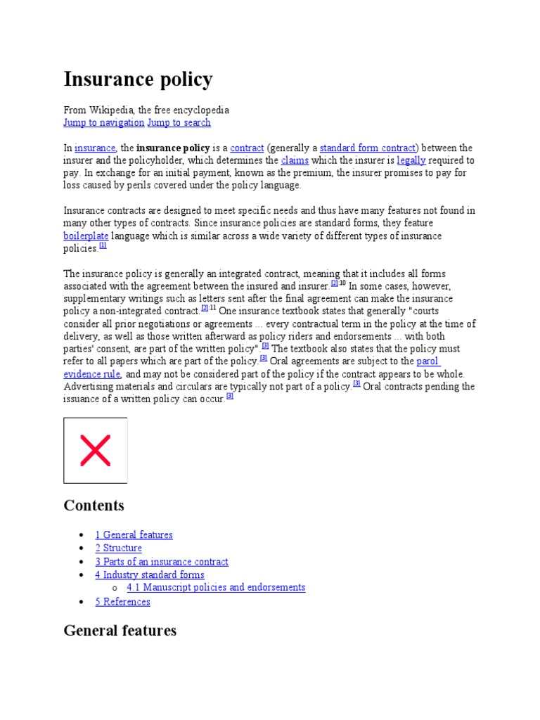 Insurance Policy | Download Free PDF | Insurance Policy | Legal Concepts