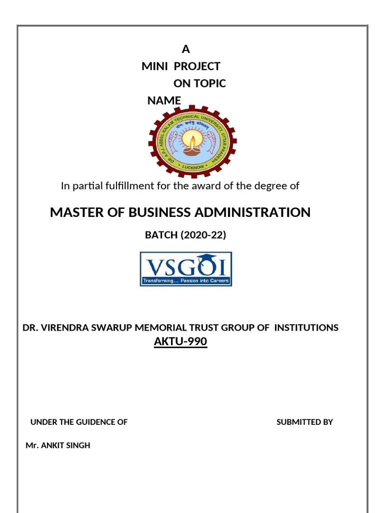 Mba 1st Year Project | PDF | Retail | E Commerce