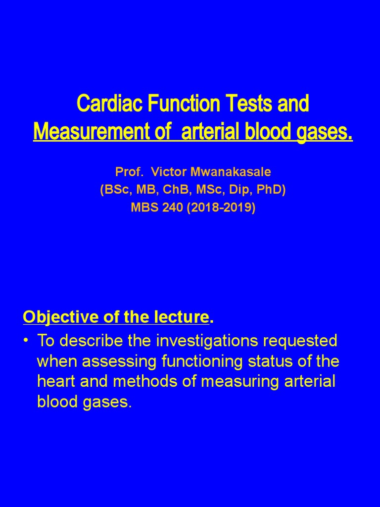(Full) CARDIAC FUNCTION TESTS | PDF | Heart | Physiology