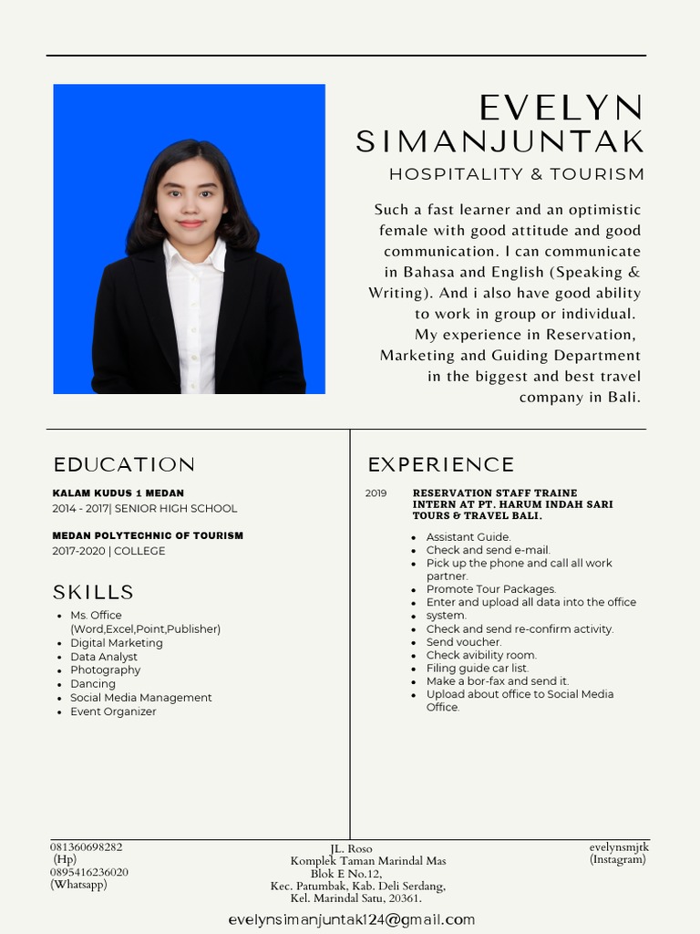 CV Evelyn | PDF | Communication | Science