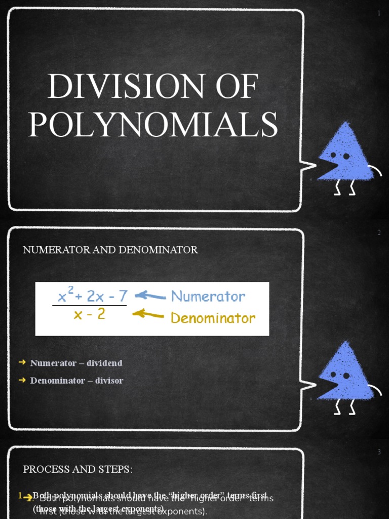 Polynomial Division Steps Explained | PDF | Division (Mathematics ...