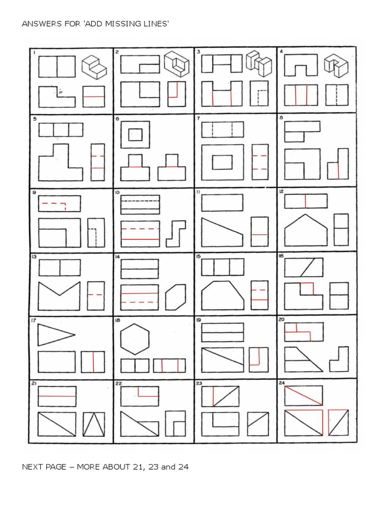 Answers for Missing Lines Problems | PDF