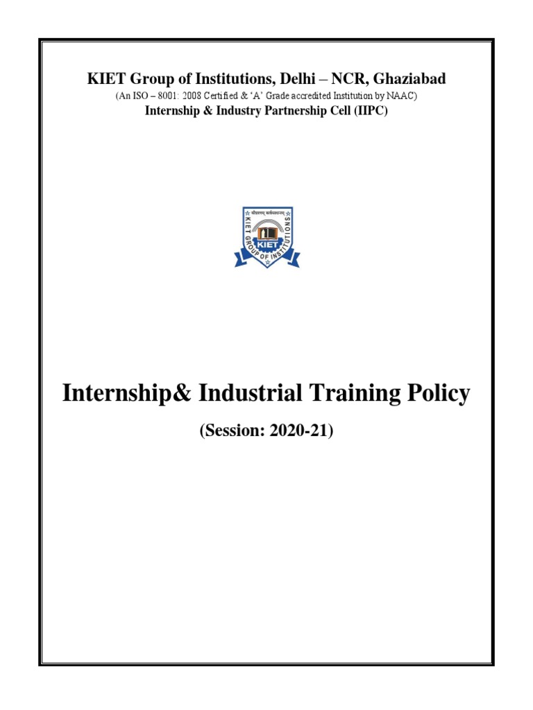 Internship Policy 2020 - 21 | PDF | Internship | Job Hunting