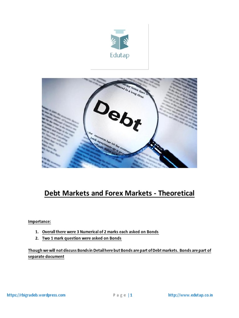 Debt and Forex Markets Overview | PDF | Repurchase Agreement | United ...