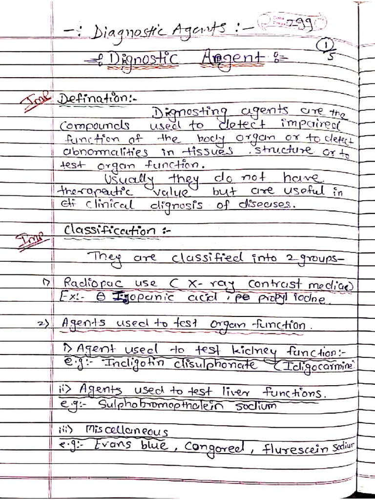 Diagnostic Agents | PDF