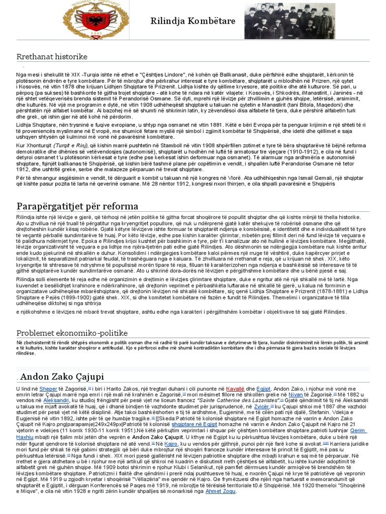 Rilindja Kombëtare | PDF