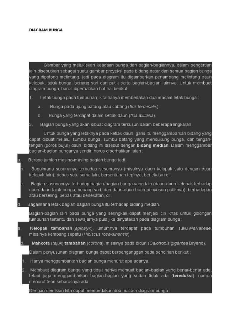 Panduan Membuat Diagram Bunga | PDF | Sains & Matematika
