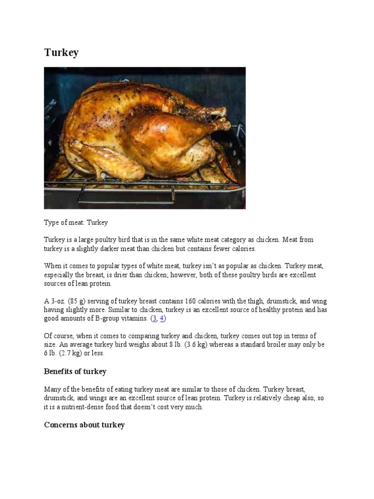 Benefits of Turkey | PDF
