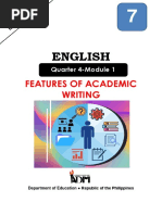 Edited Q1 Module 4 ADM Engl7 | PDF | Grammatical Tense | Verb