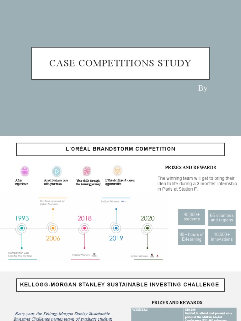 Case Competitions Study | PDF | Economies | Business