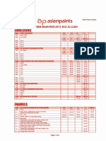 Asian Paints Price List 2025 | PDF | Vision | Rainbow