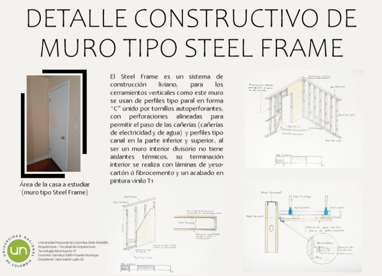 Detalle Constructivo de Muro Tipo Steel Frame | PDF