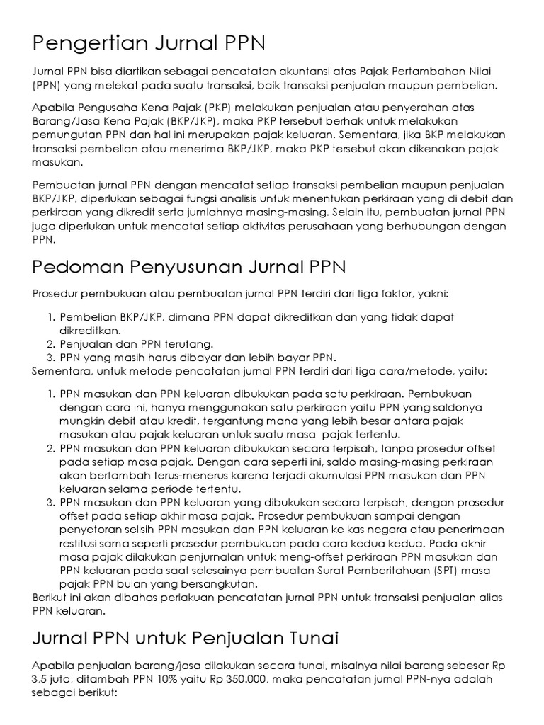 Jurnal PPN | PDF
