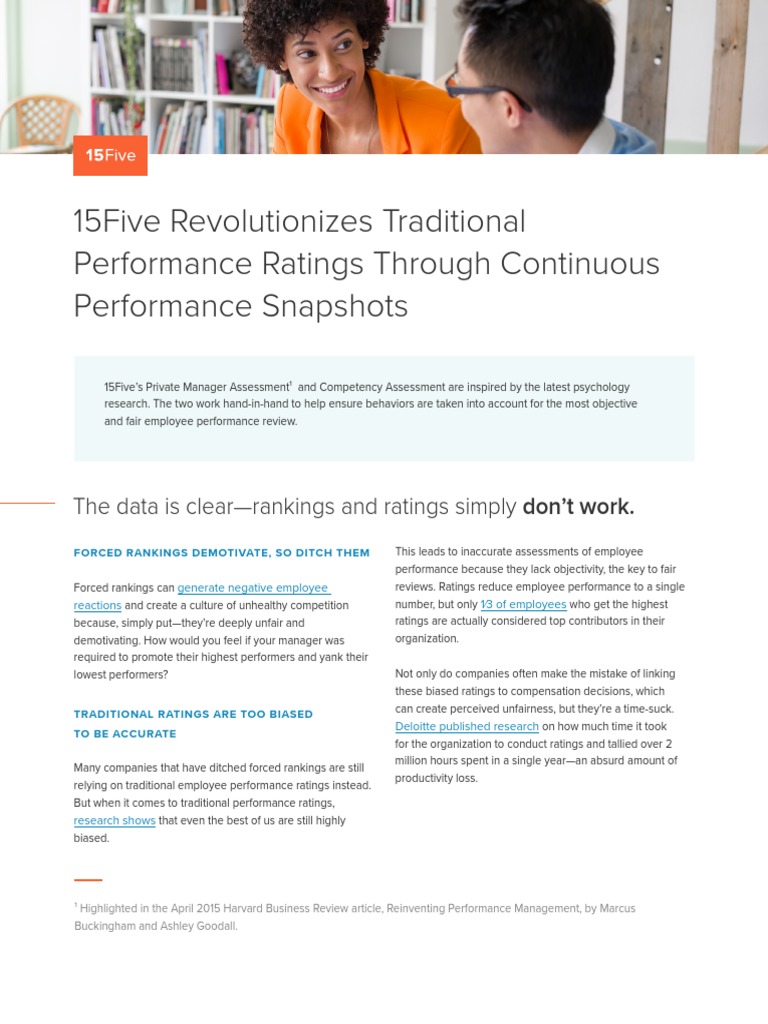 15five Revolutionizes Traditional Performance Ratings Through Continuous Performance Snapshots ...