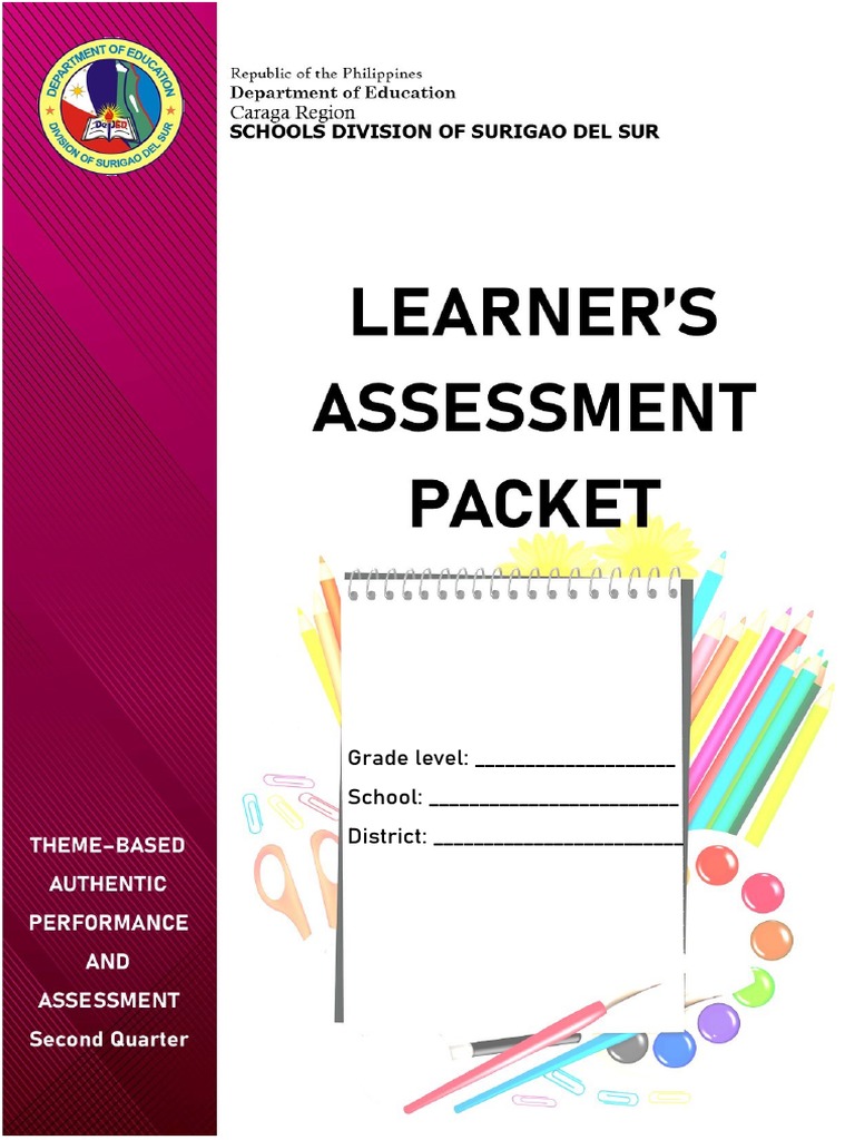 Learner's Assessment Packet | PDF | Rubric (Academic) | Creativity
