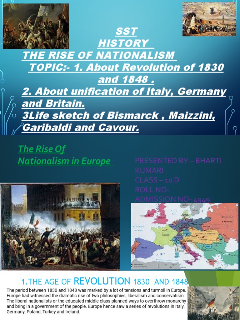 SST History The Rise of Nationalism TOPIC:-1. About Revolution of 1830 ...