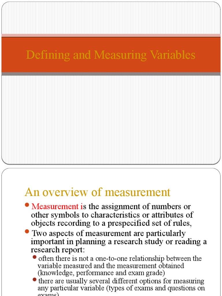Measuring Indirect Variables in Research | PDF | Measurement | Concept