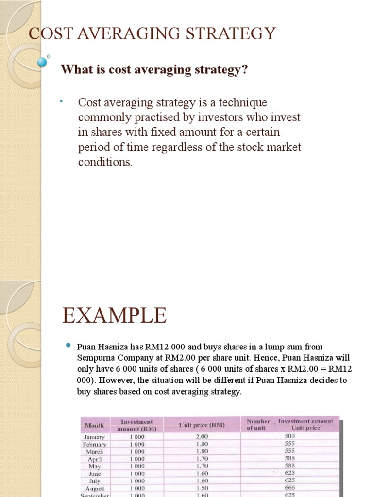 Cost Averaging Strategy Explained | PDF