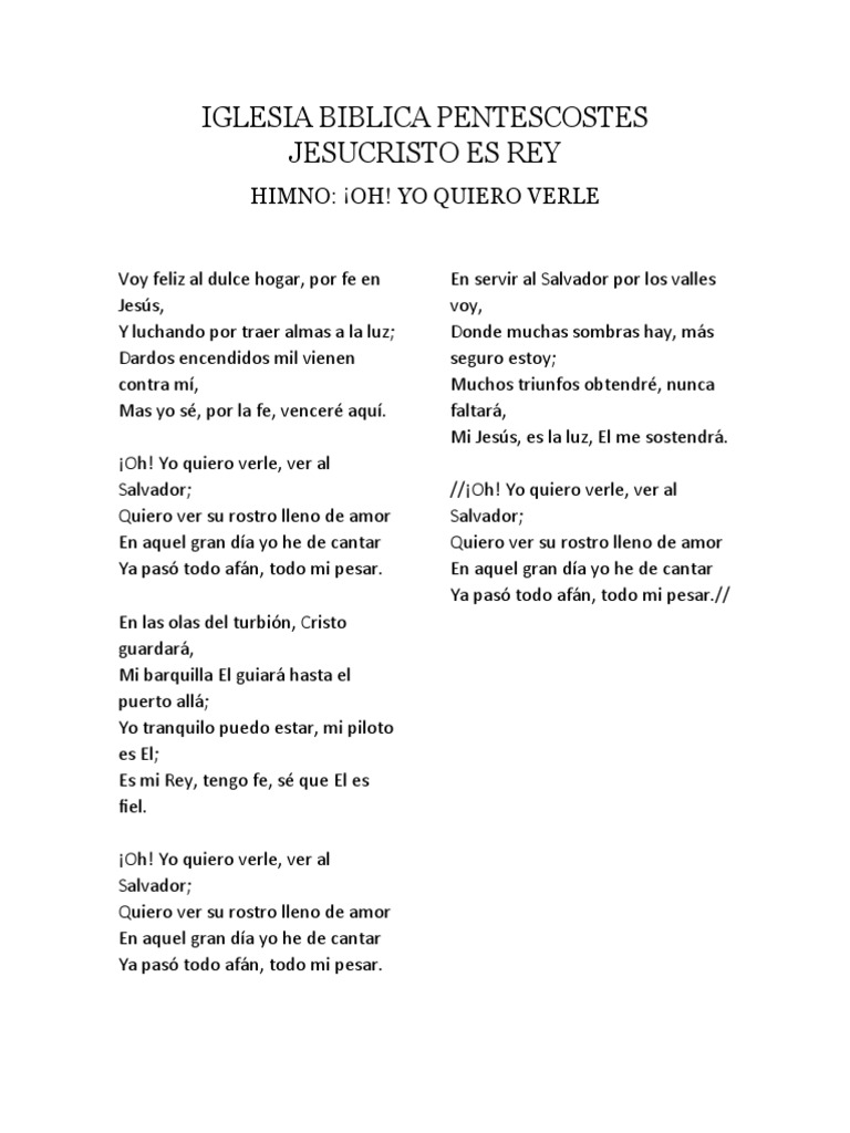 Oh Yo Quiero Verle | PDF