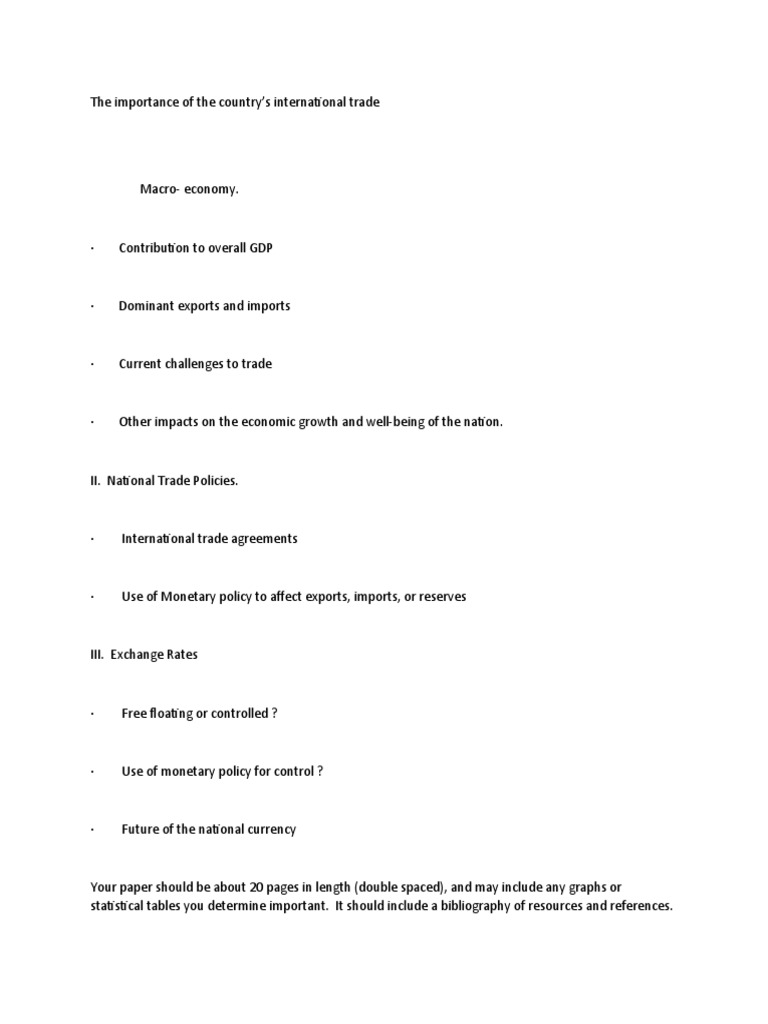 The Importance of The Country | PDF