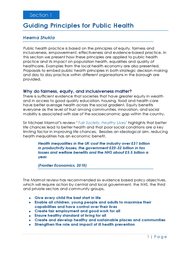 Principles of Public Health Practice | PDF | Non Communicable Disease ...