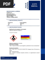 4 - Ficha de Seguridad ACEITE HIDRAULICO (Sga) | PDF
