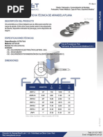 Ficha Técnica - Arandela Plana | PDF | Arandela (Hardware) | Bienes manufacturados