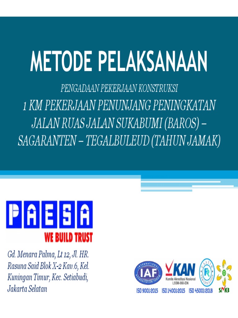 Metode Pelaksanaan JALA | PDF