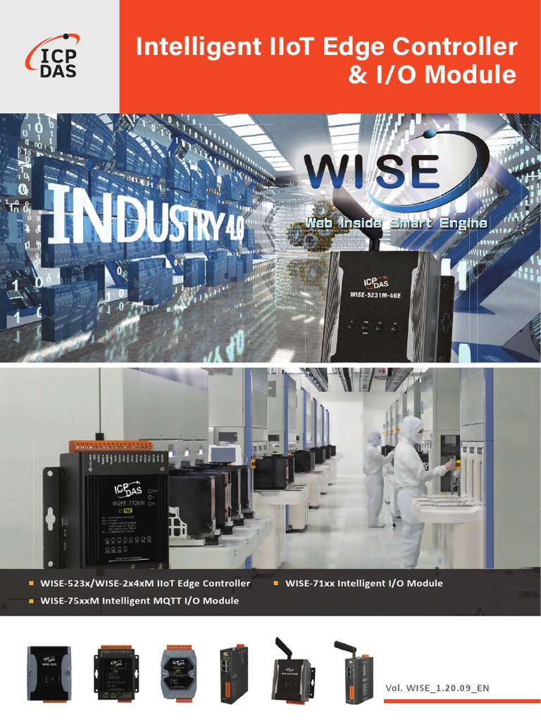 Wise-523X/Wise-2X4Xm Iiot Edge Controller Wise-75Xxm Intelligent MQTT I ...