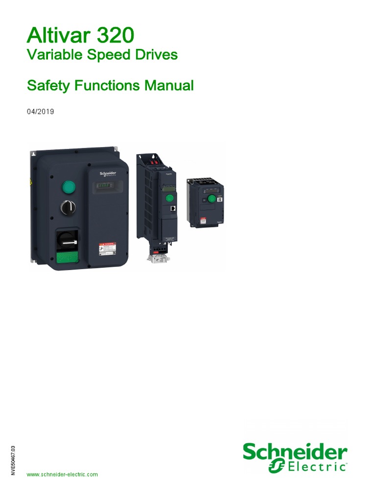 Altivar 320: Variable Speed Drives Safety Functions Manual | PDF ...