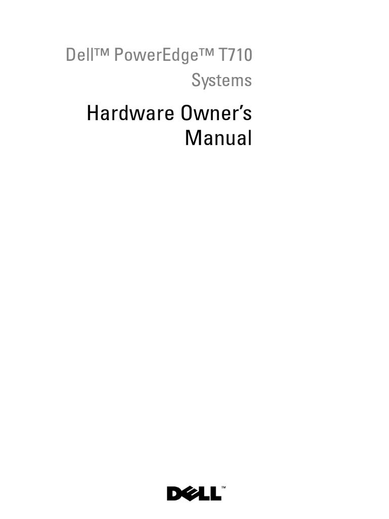 Poweredge-T710 Owner's Manual En-Us | PDF | Ip Address | Usb