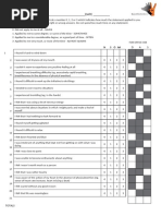 DASS 21 With Scoring Sheet PDF | PDF | Major Depressive Disorder | Anxiety